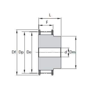 36AT5/14-2 Aluminium Pilot Bore Timing Pulley - Suits 25mm Wide Belt ...