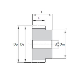 36AT5/14-2 Aluminium Pilot Bore Timing Pulley - Suits 25mm Wide Belt ...
